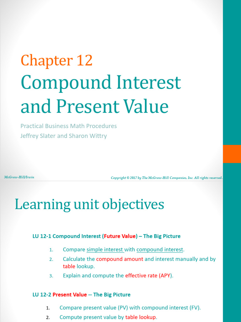 Simple Interest vs. Present Value Calculations | PDF | Interest ...