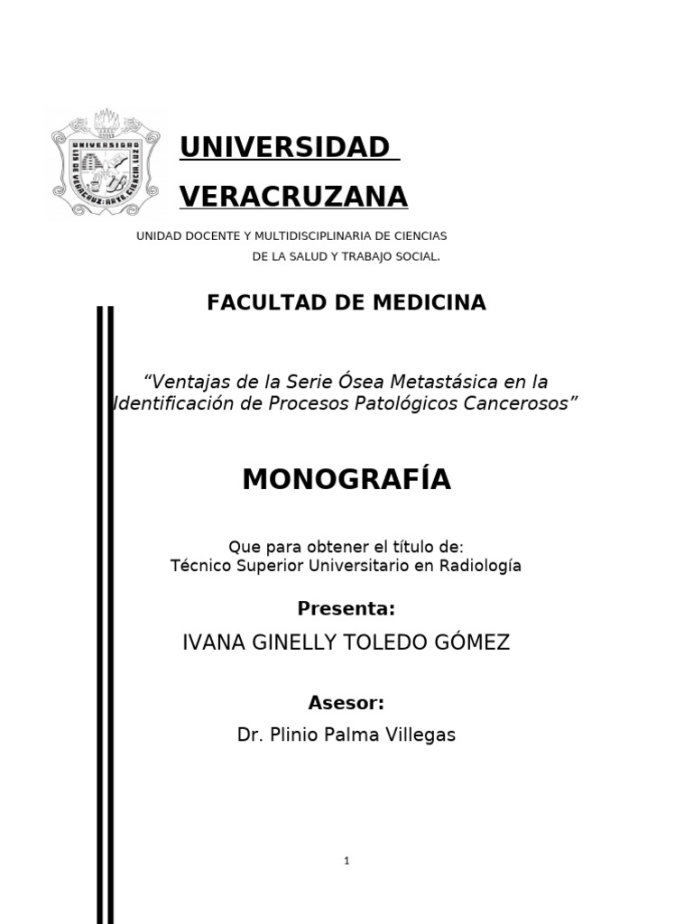 Ventajas de La Serie Ósea Metastásica en La Identificación de Procesos ...