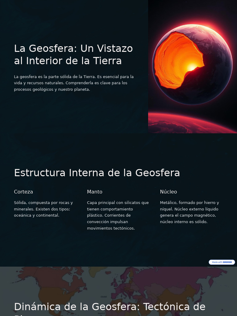 La Geosfera Un Vistazo Al Interior de La Tierra | PDF