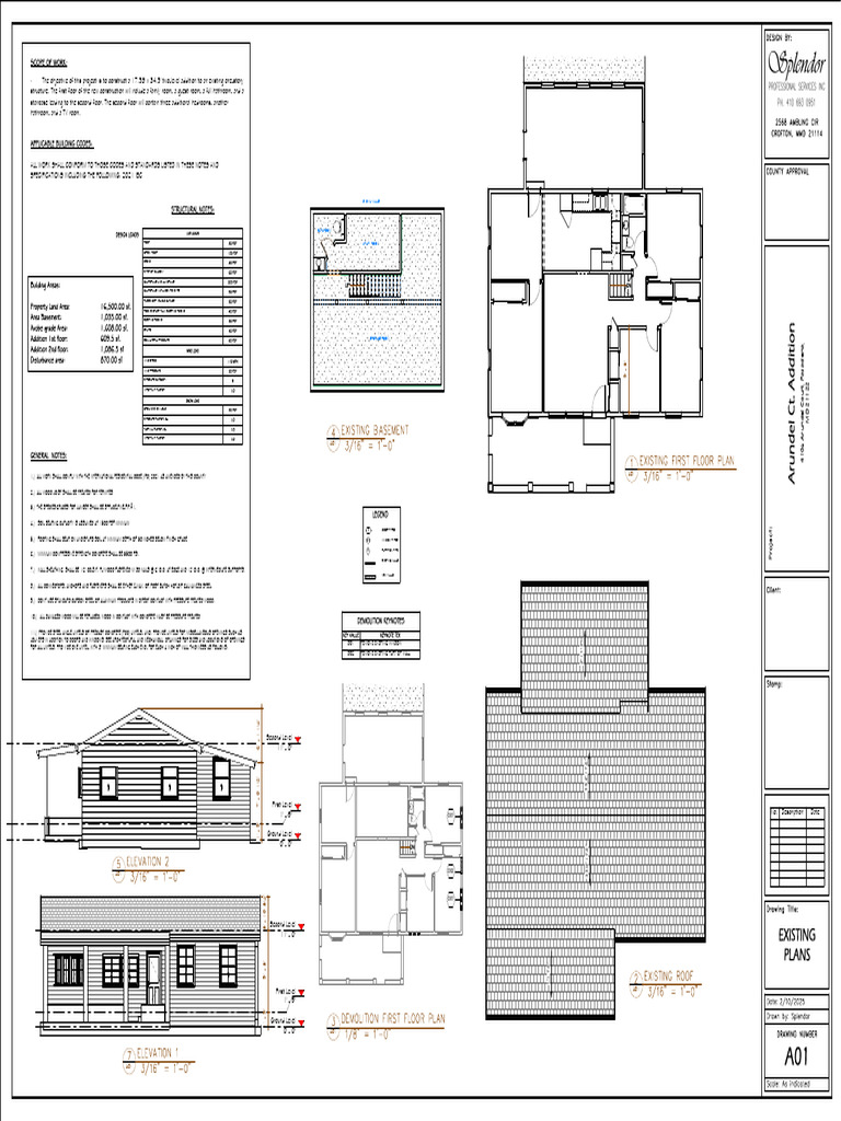 Two-Level Home Addition Plans | PDF | Wall | Concrete