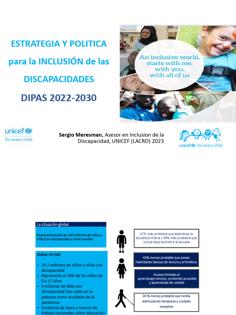Inclusión de Discapacidades: Estrategia DIPAS 2022-2030 | PDF ...
