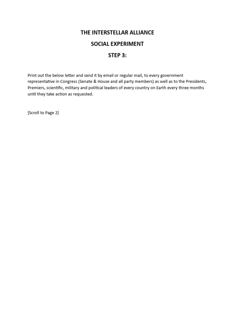 Social Experiment Step 3 | PDF