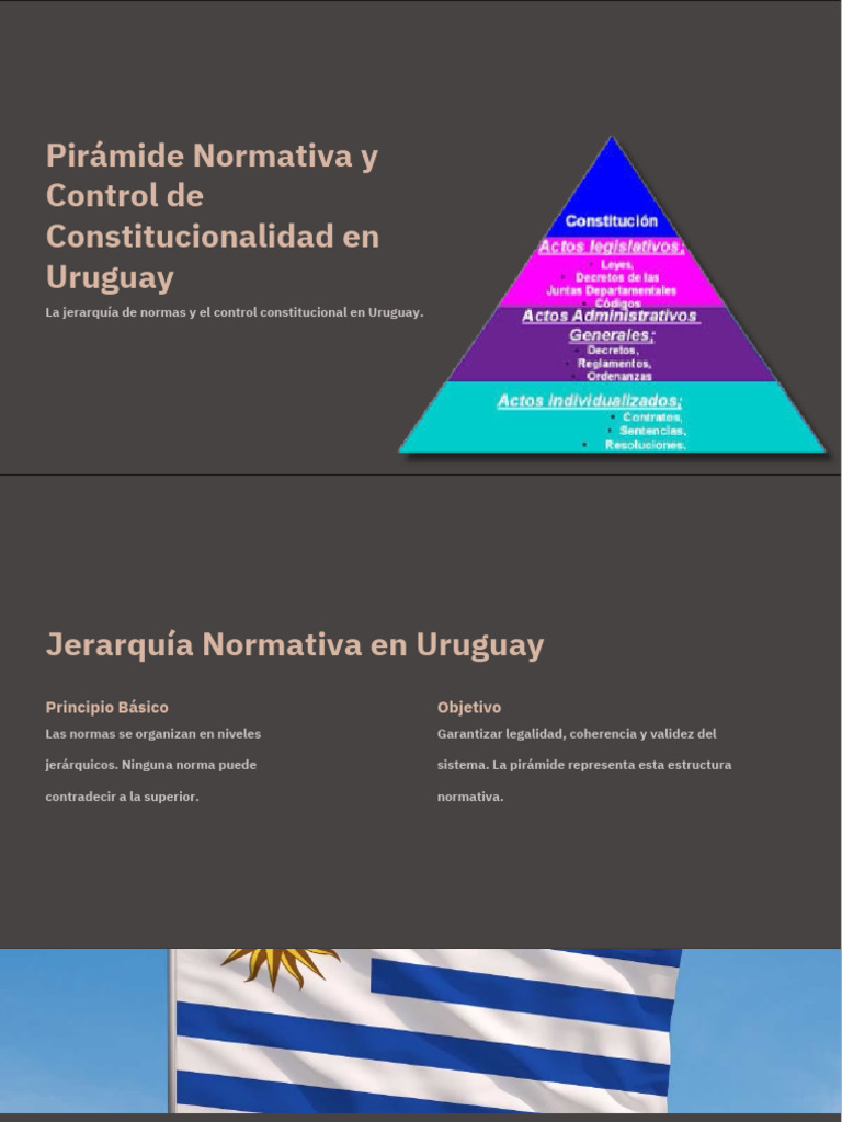 Piramide Normativa y Control de Constitucionalidad en Uruguay PDF | PDF ...