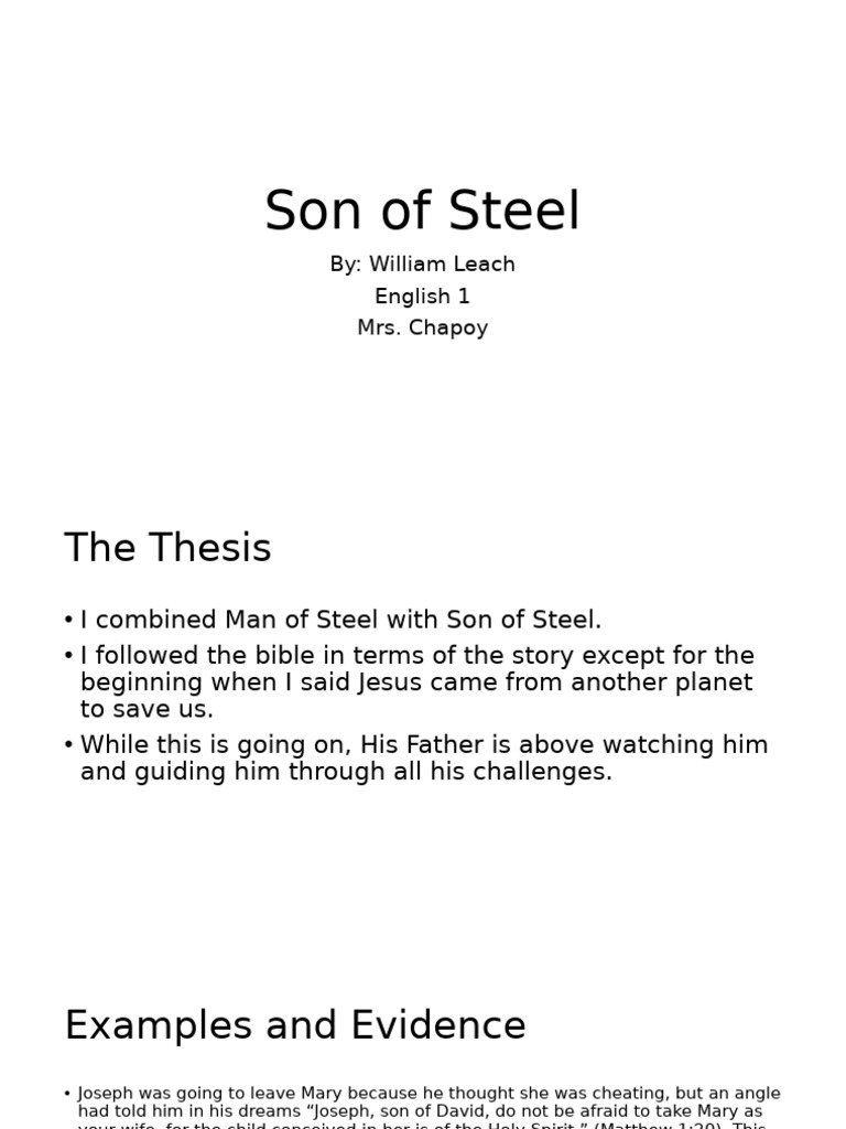 Son of Steel | PDF