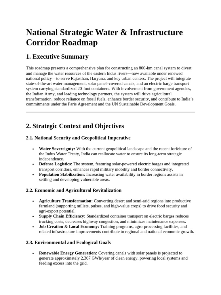 National Water Infrastructure Roadmap | PDF | Infrastructure | Climate ...