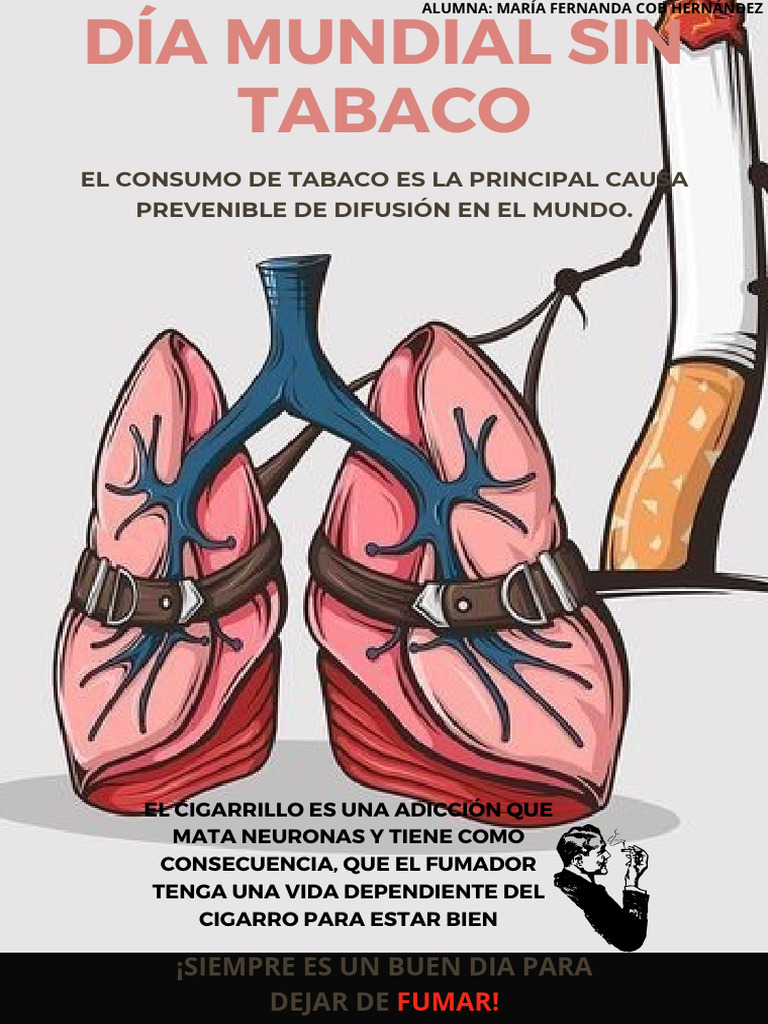 Cob Hernández María Fernanda - Póster Día Mundial Sin Tabaco | PDF
