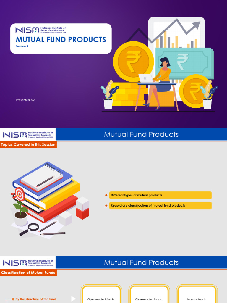 Session 4 Mutual Fund Products Final | PDF | Mutual Funds | Securities ...