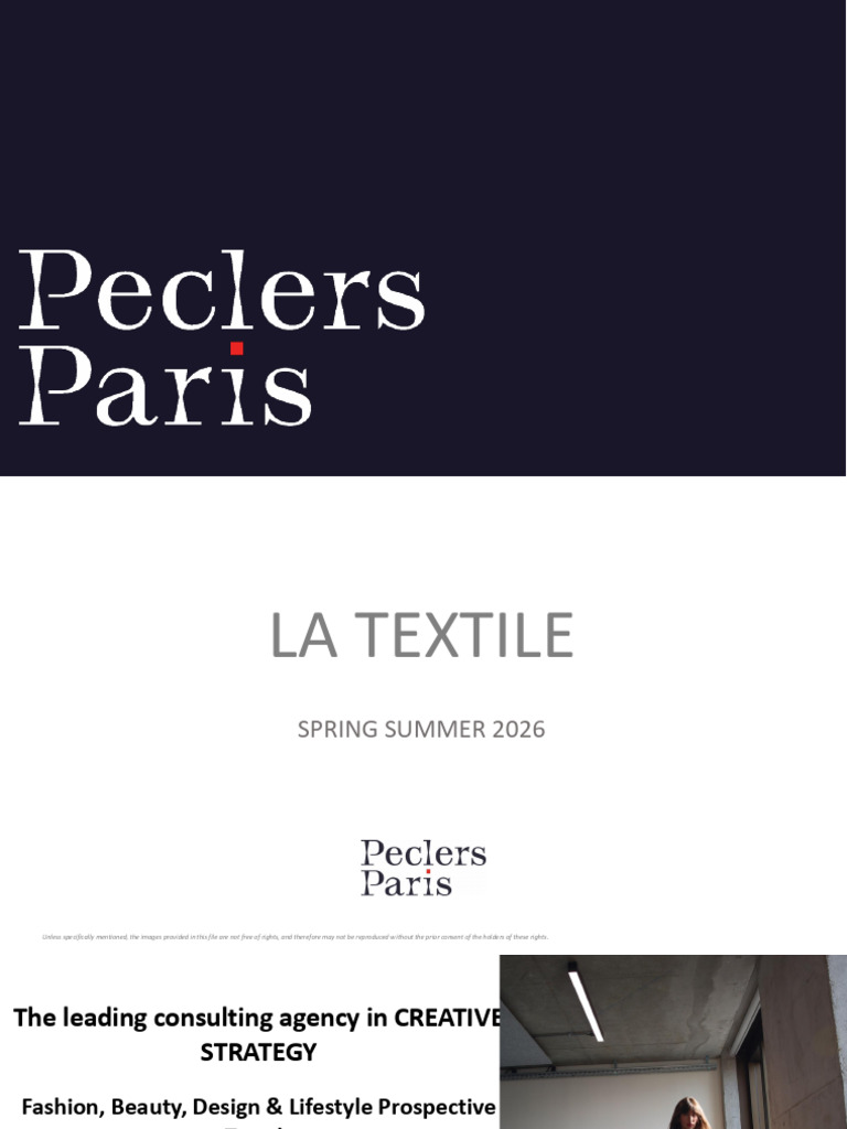 Peclers Spring Summer 2026 Trends | PDF | Textiles | Clothing