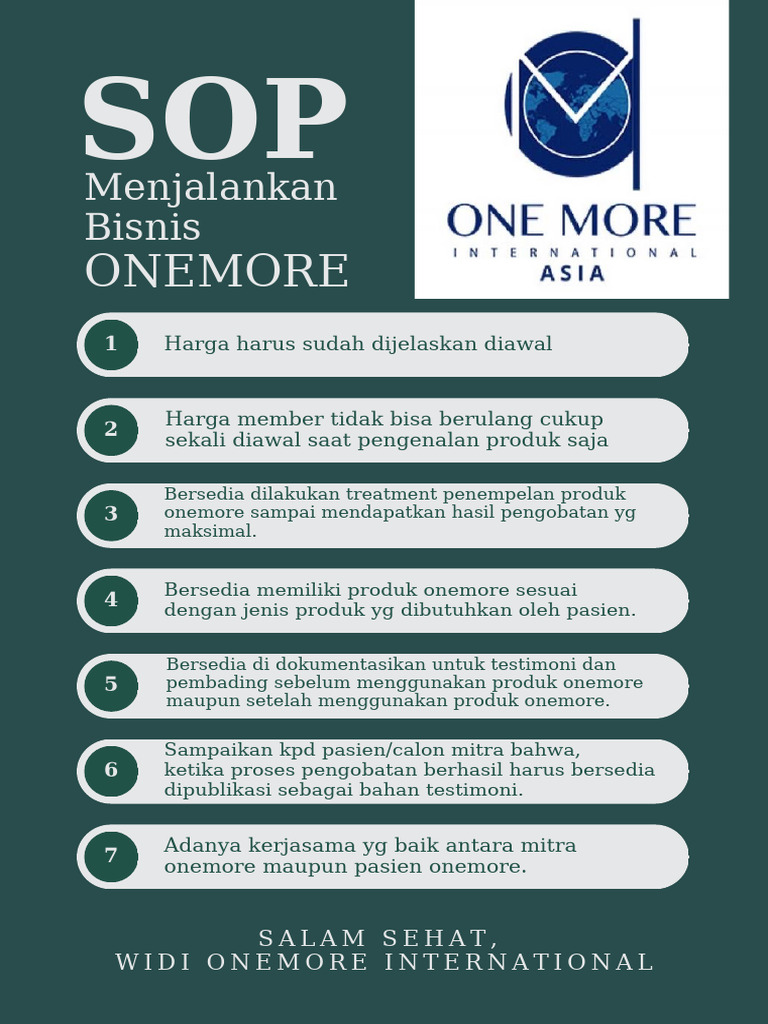 Sop Onemore Ibu | PDF