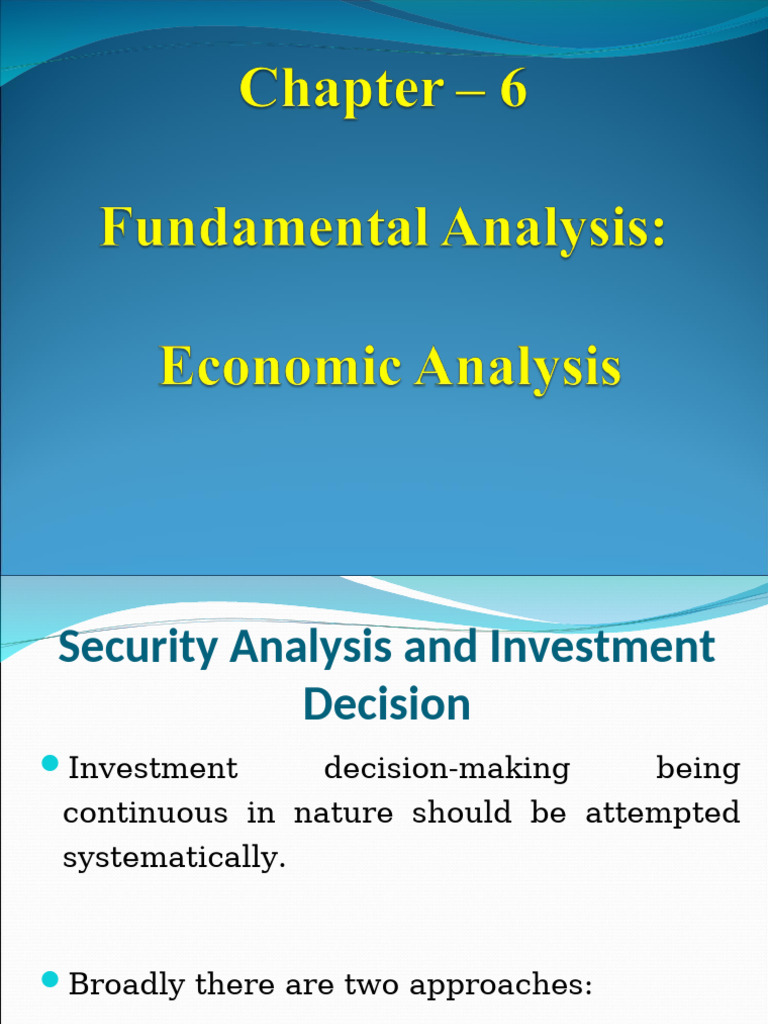 Ch-6 Economic Analysis | PDF | Stocks | Investing