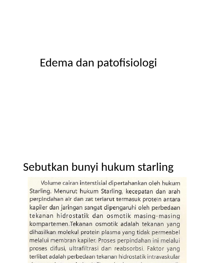 Edema Dan Penanganan | PDF