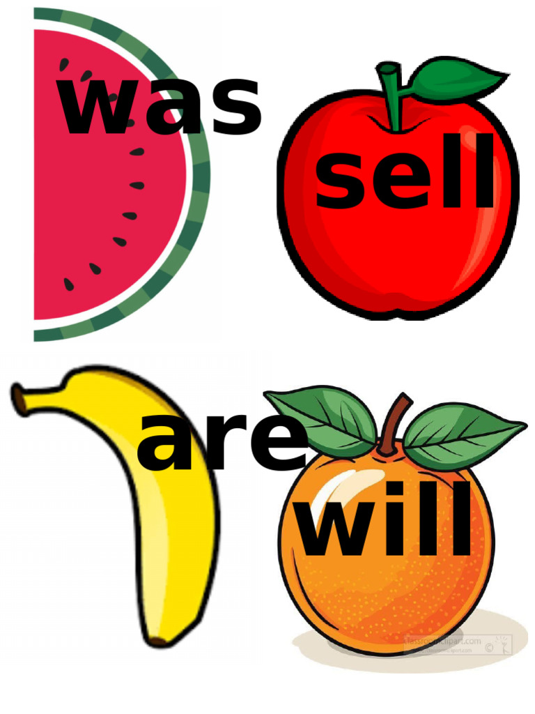 Reading Fruits | PDF