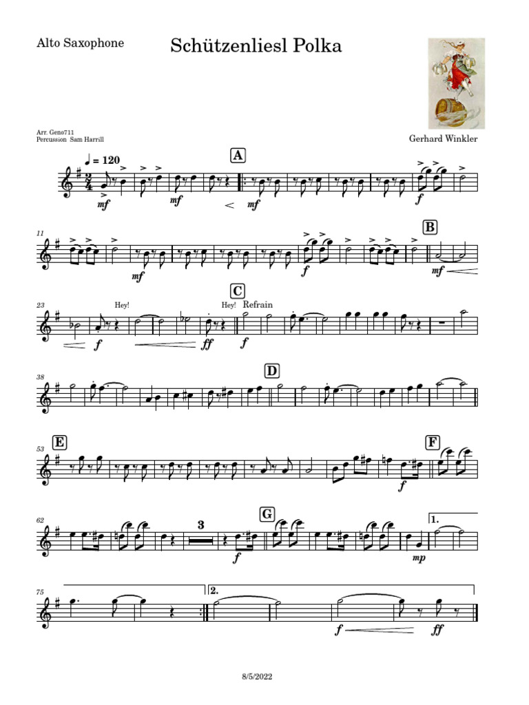 Schutzenliesl__German_Folk-Alto Saxophone | PDF