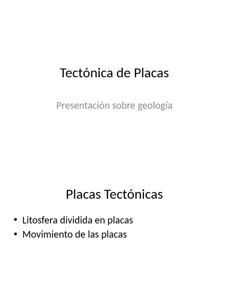 Tectónica de Placas y sus Efectos | PDF