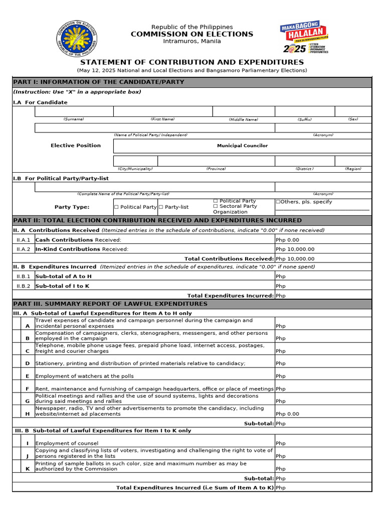 2025 Nle Bpe Soce Form Page1 | PDF | Accountability | Democracy