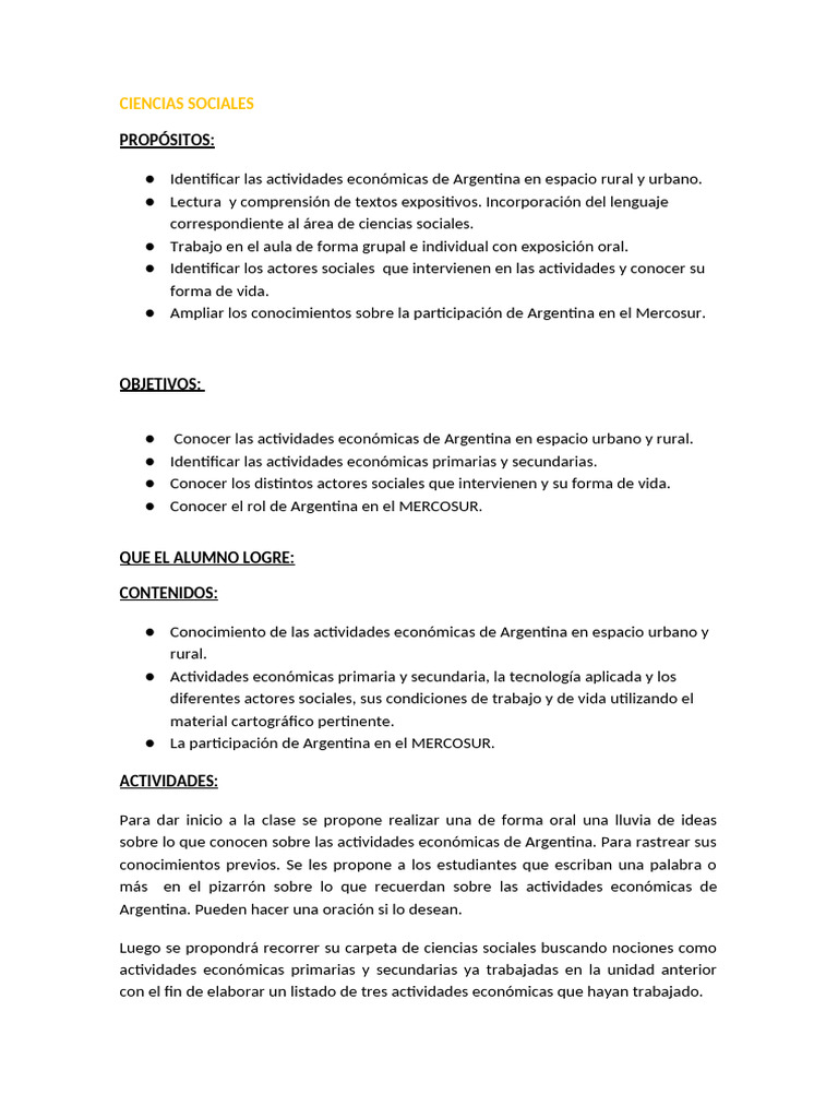 5ta Planificación 2do Ciclo | PDF | Aprendizaje