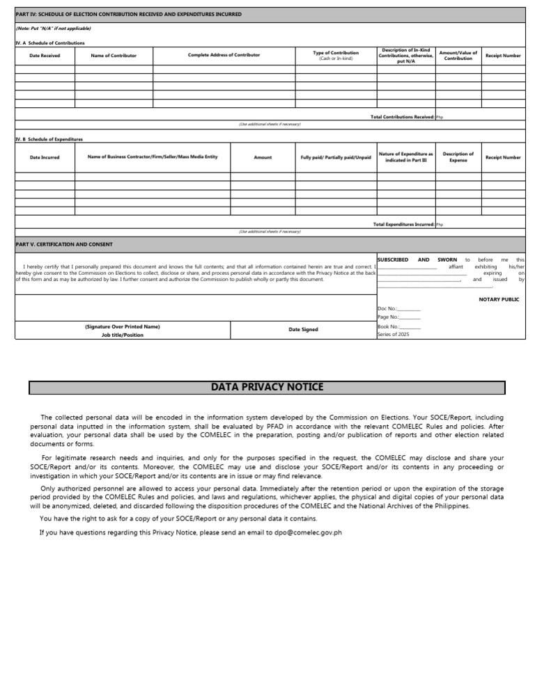 2025 NLE BPE SOCE FORM Page2 BackToBack | PDF | Justice | Crime & Violence