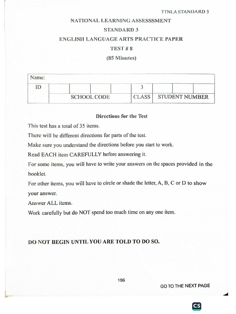 Eng Test #8 | PDF