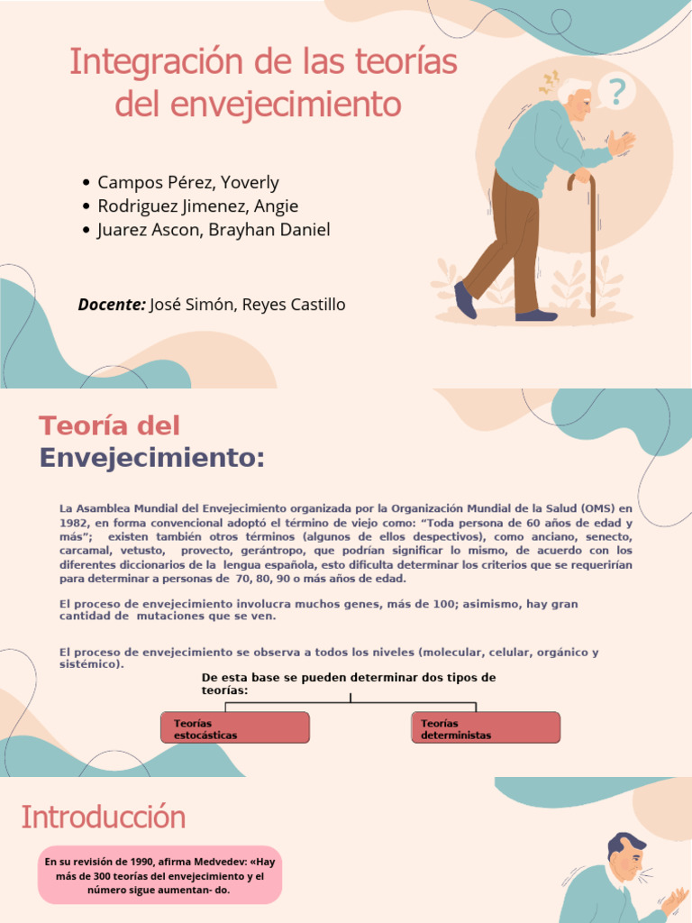 Teoria Del Envejecim 905911 Downloadable 3065511 PDF | PDF | Envejecimiento | Biología Celular)