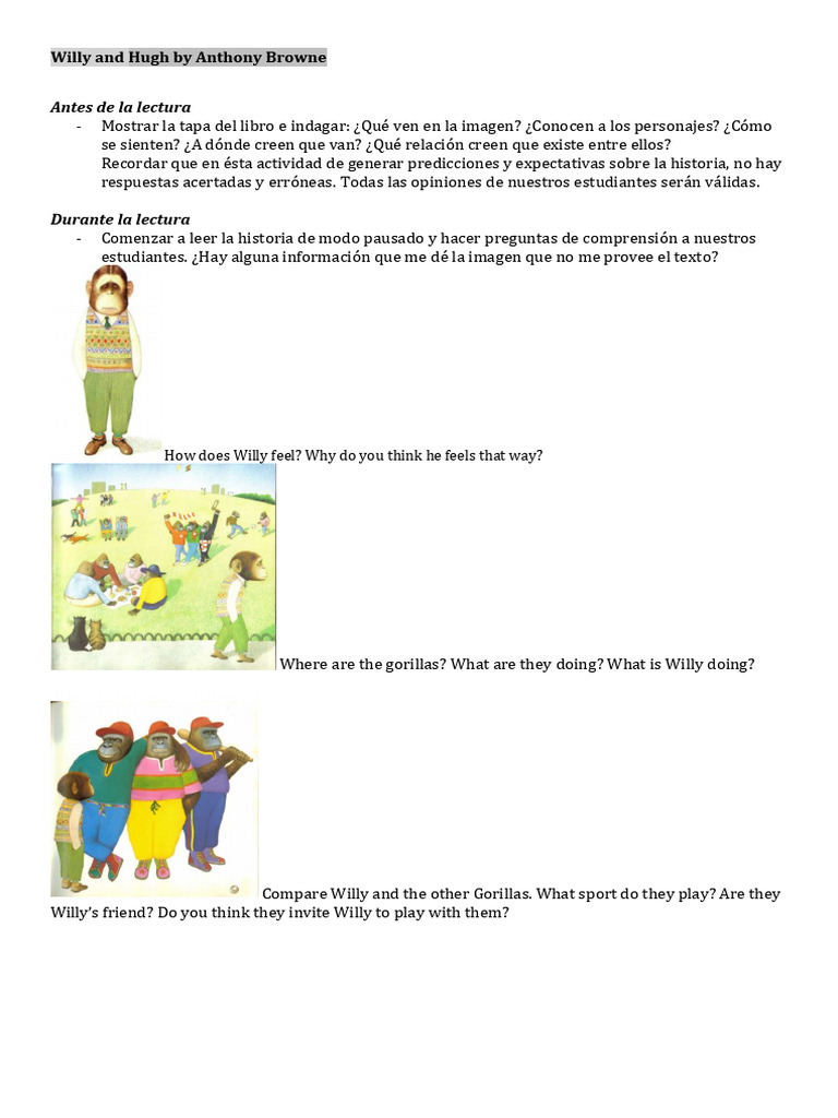Willy y Hugh: Amistad y Diferencias | PDF