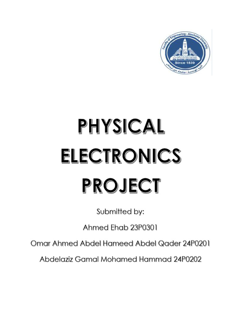 Physical Electronics Project | PDF
