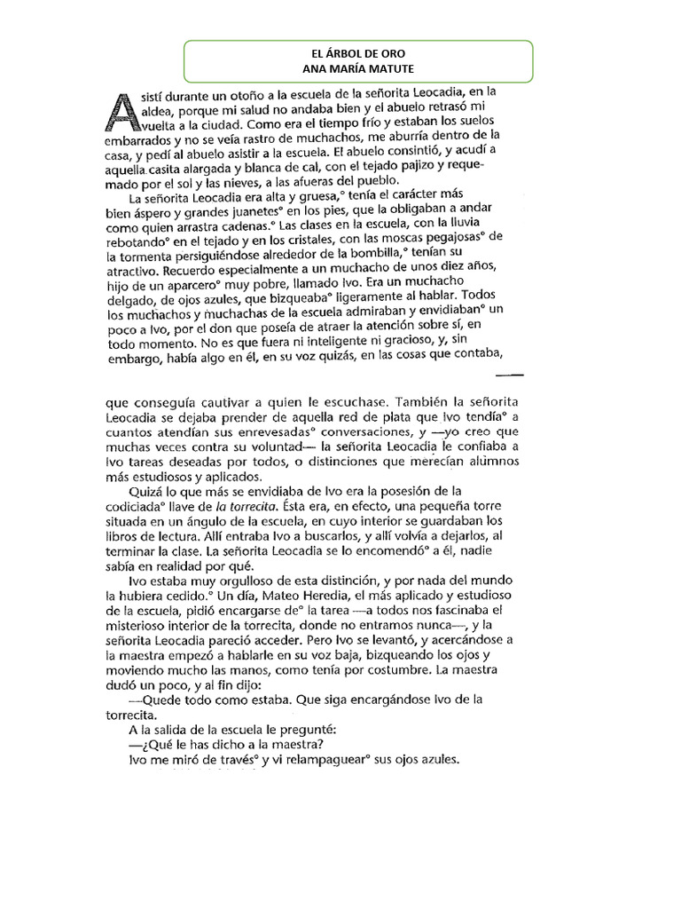 El Árbol de Oro | PDF