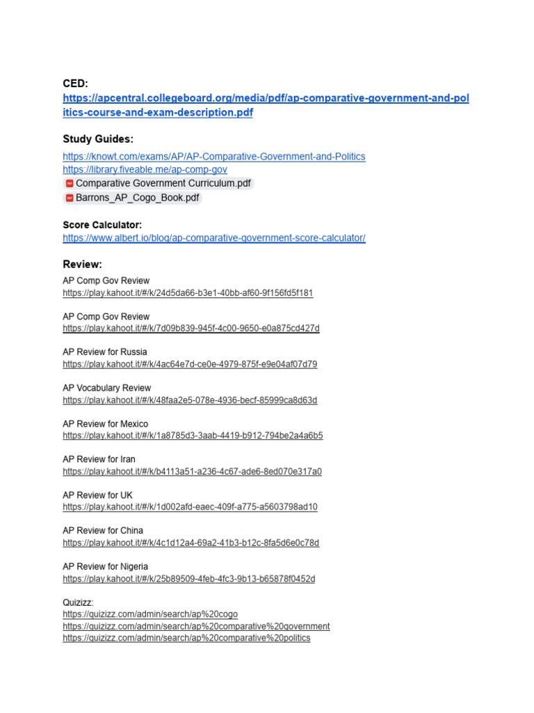 AP Comp Gov Docwwwwwwwwwwwwwwwwwwwwwwwwwwwwwwwwwwwww | PDF