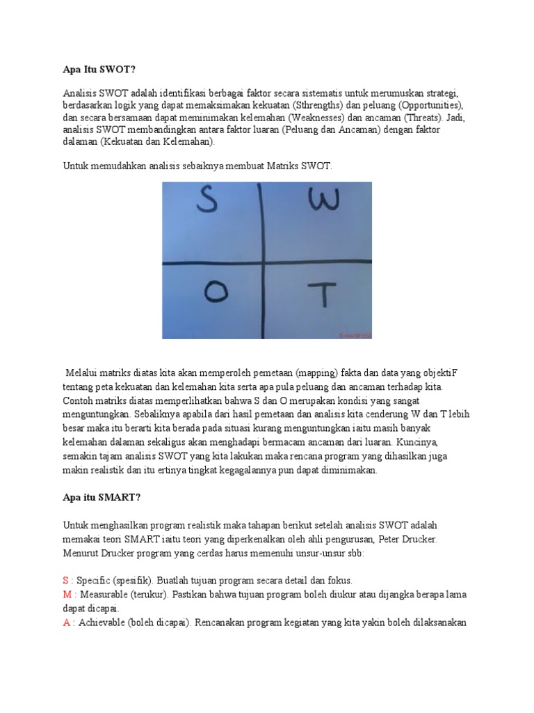 Apa Itu SWOT | PDF | Karier & Perkembangan