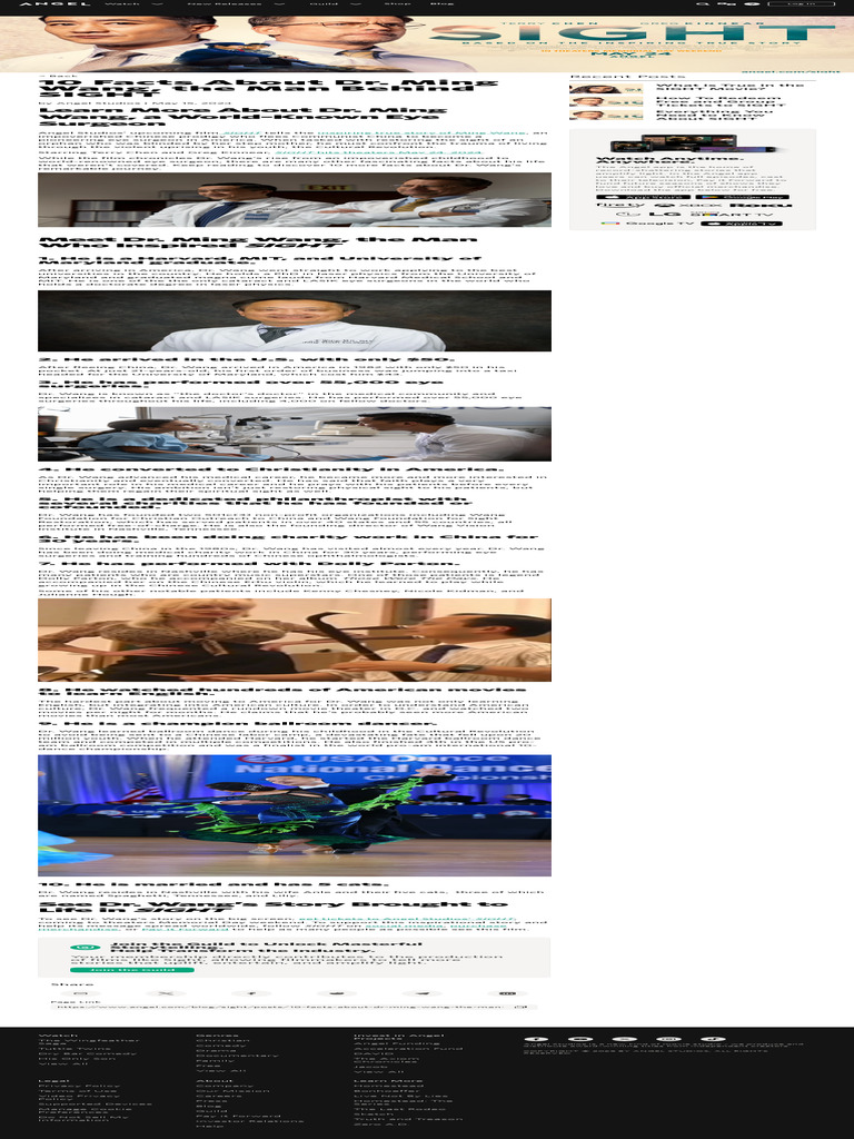 10 Facts About Dr. Ming Wang, The Man Behind SIGHT Angel Studios | PDF