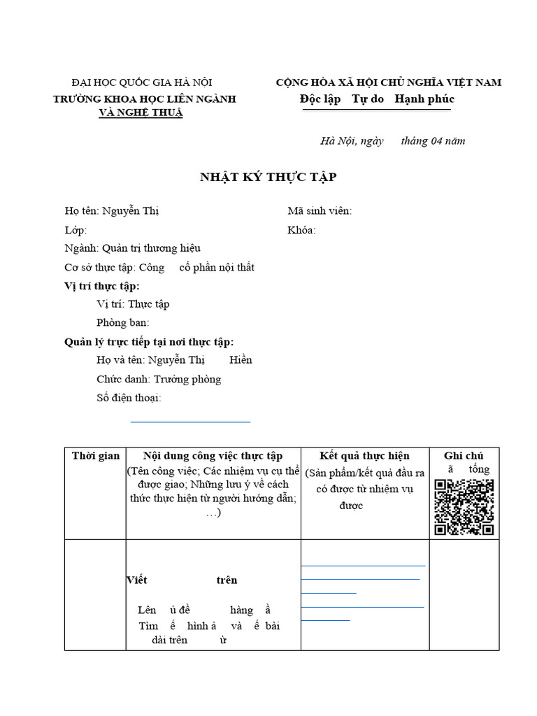 Dinh- Nhật Kí Thực Tập Kendesign | PDF