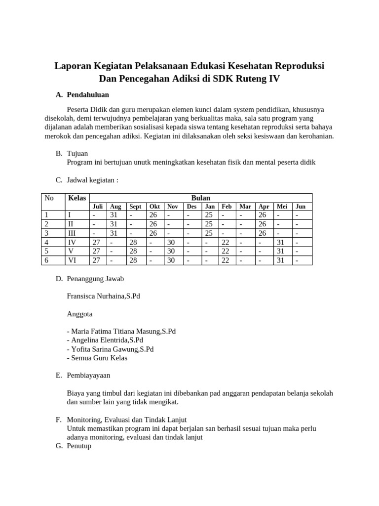 Laporan Edukasi Kesehatan dan Adiksi | PDF