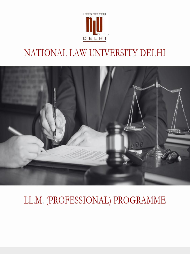 NLU Delhi LL.M. Professional 2025-2026 | PDF