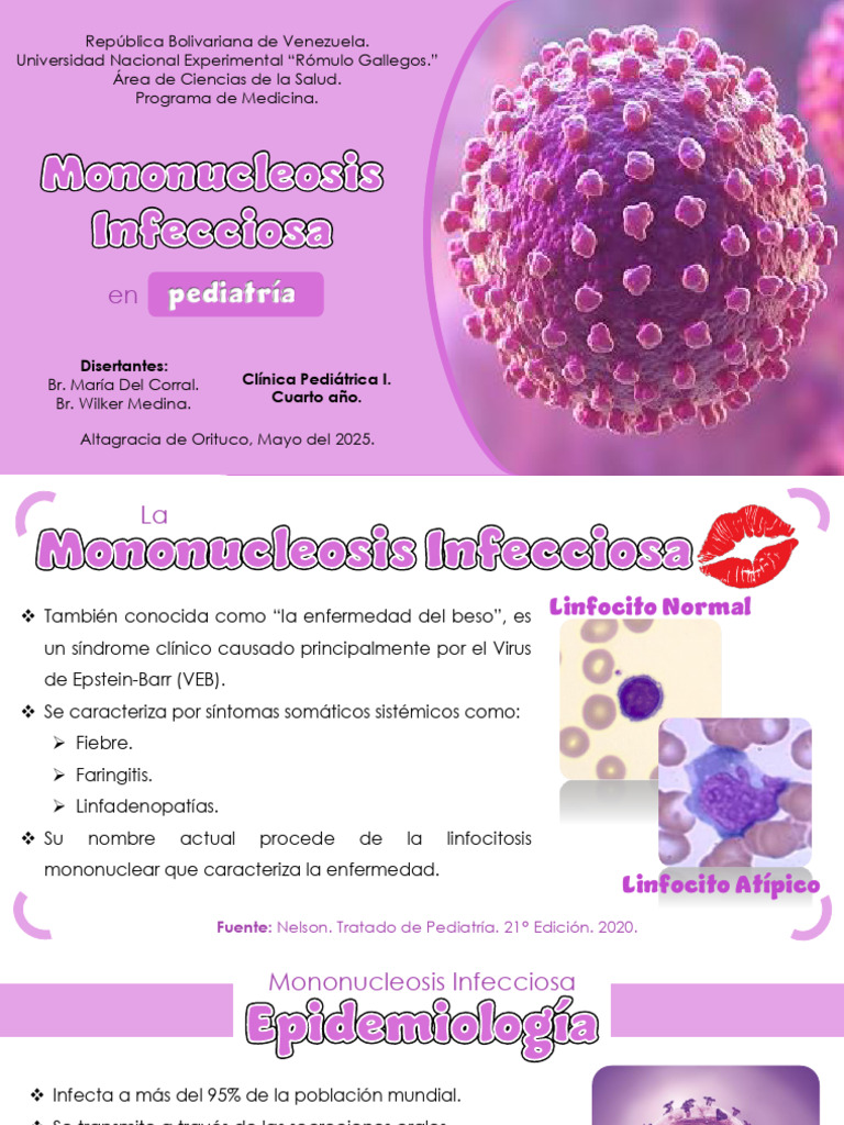 Mononucleosis Infecciosa en Pediatría | PDF | Enfermedades y trastornos ...
