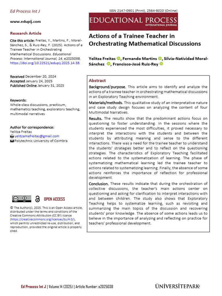 Orchestrating Mathematical Discussions | PDF | Knowledge | Learning