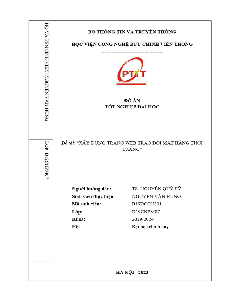 Do An Nguyen Van Hung D19 CNPN | PDF