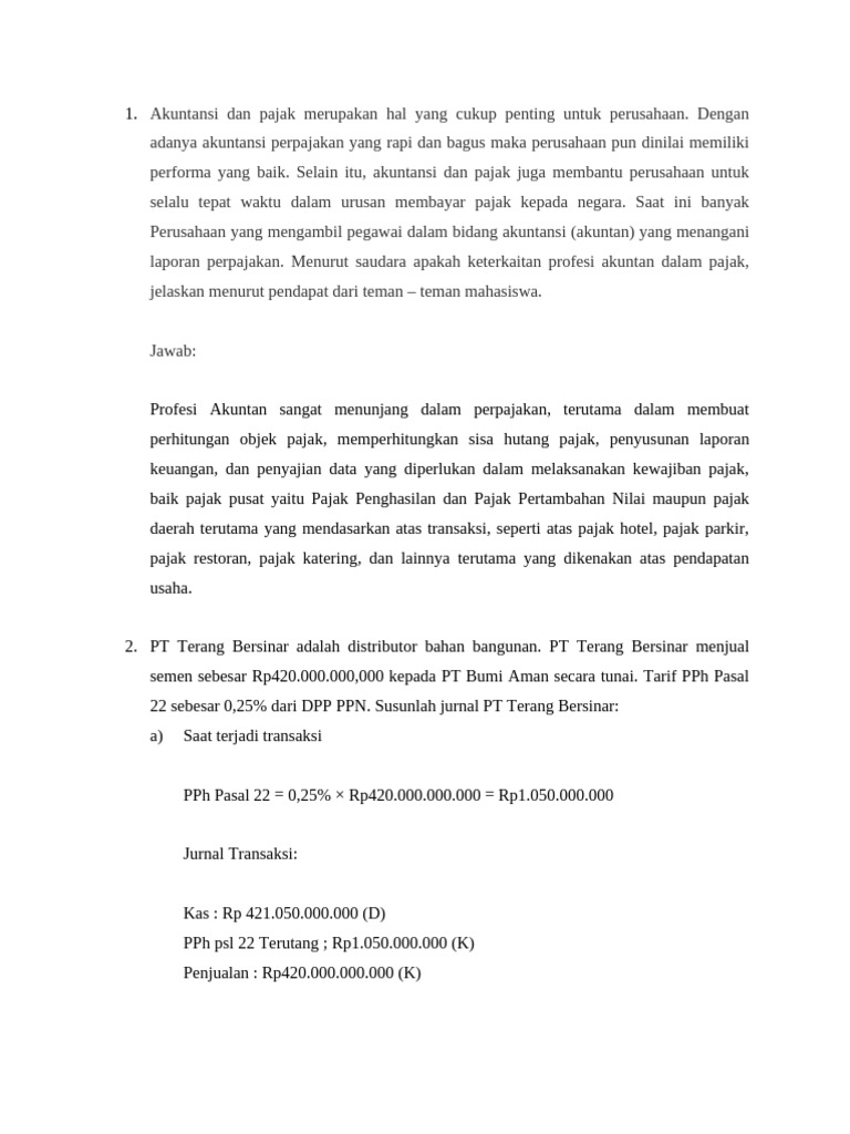 Diskusi 8 Hukum Pajak | PDF