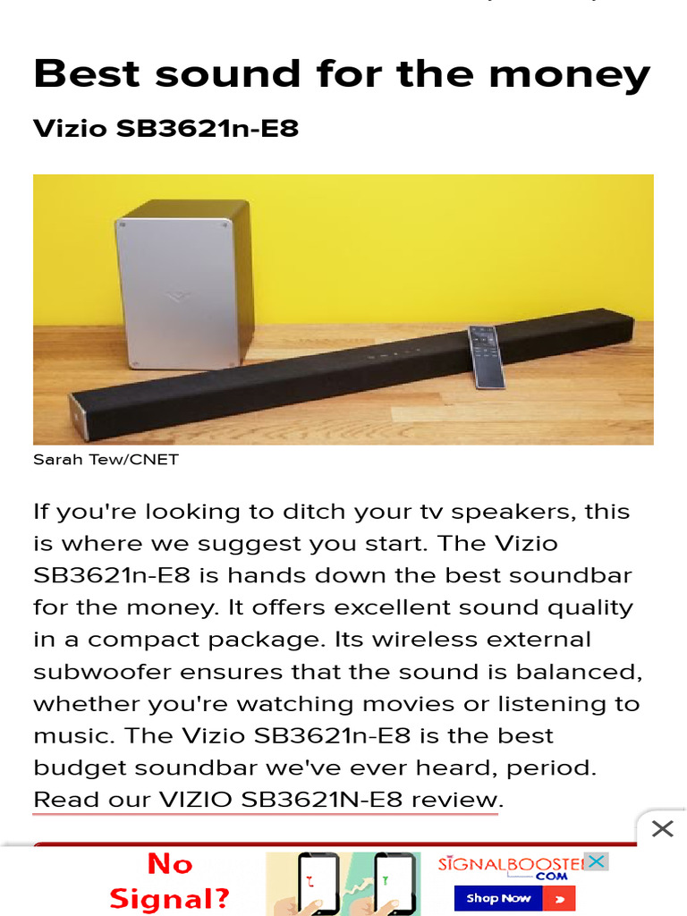 Best Soundbars for 2020 - CNET | PDF