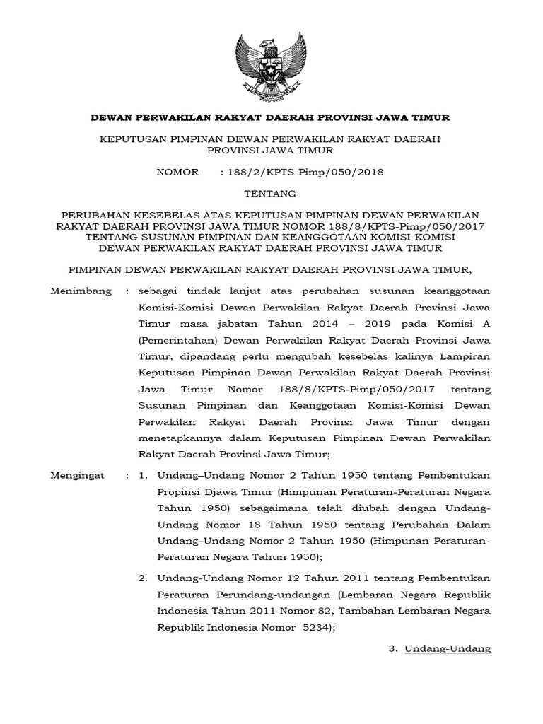 Susunan Dan Keanggotaan Komisi | PDF