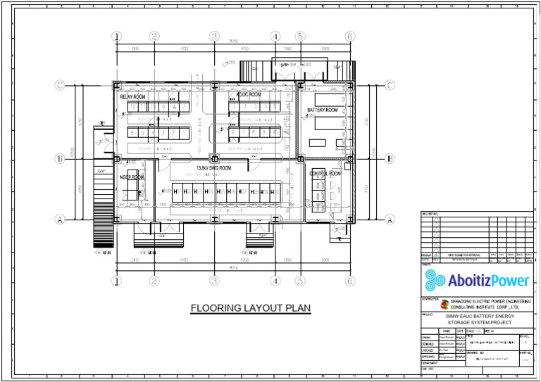 Eauc 0 A 203-11-06101 05 A Flooring Layout Plan of Control Building 2025.05.12 | PDF