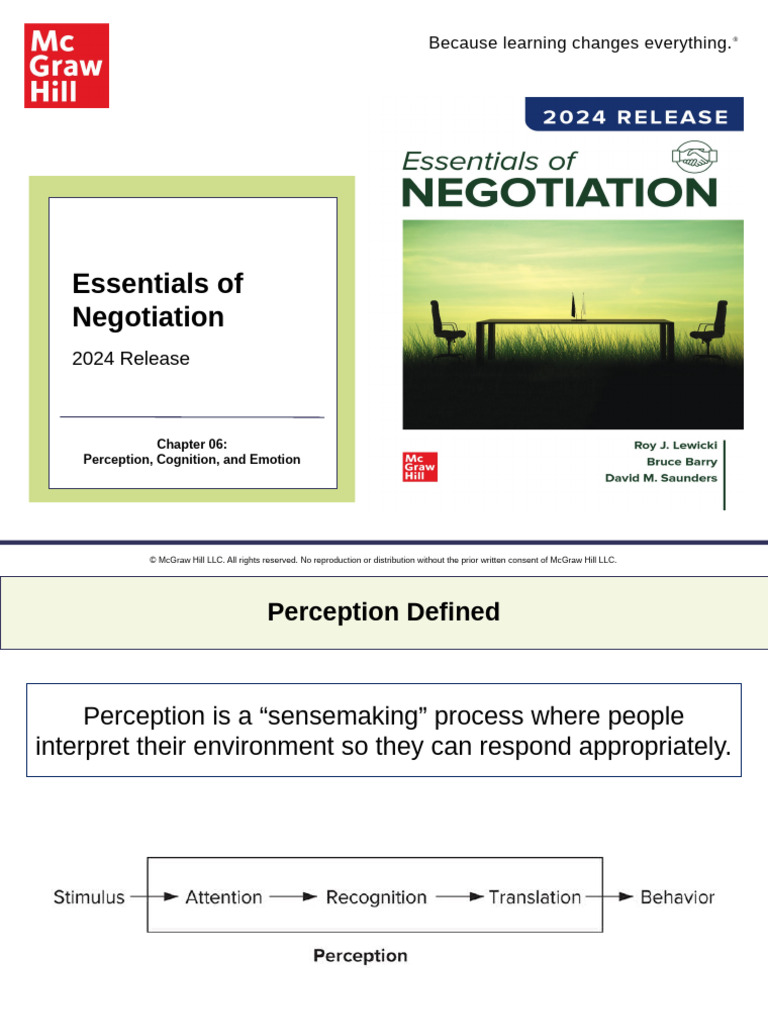Lewicki Eon 2024rel Chap06 PPT Access | PDF | Negotiation | Bias