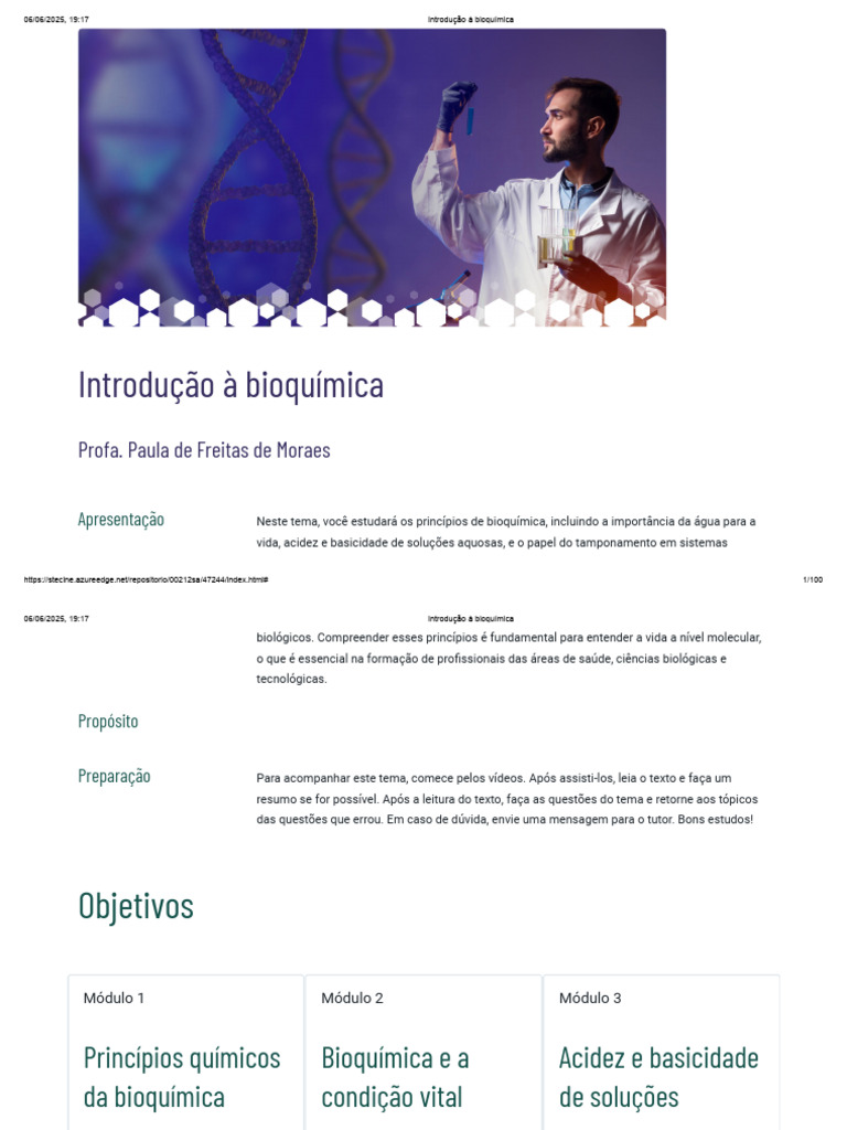 Princípios da Bioquímica Básica | PDF | Química | Amida