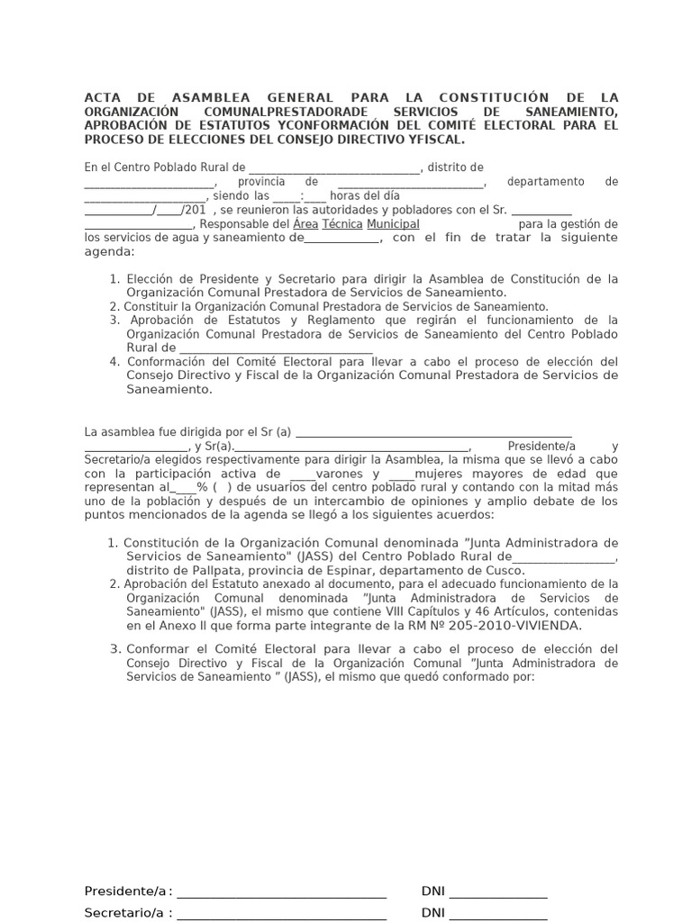 ACTAS | PDF | Gobierno local | Gobierno