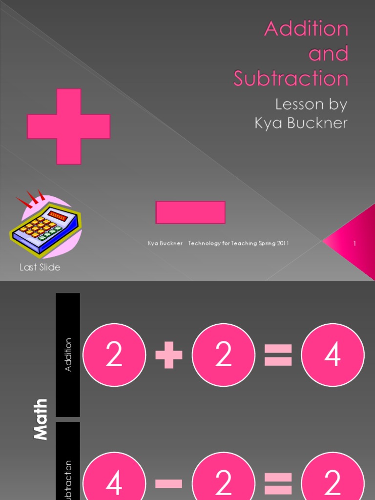 Addition and Subtraction | PDF | Cooking, Food & Wine