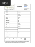 Hotel Check in Form Template Word | PDF