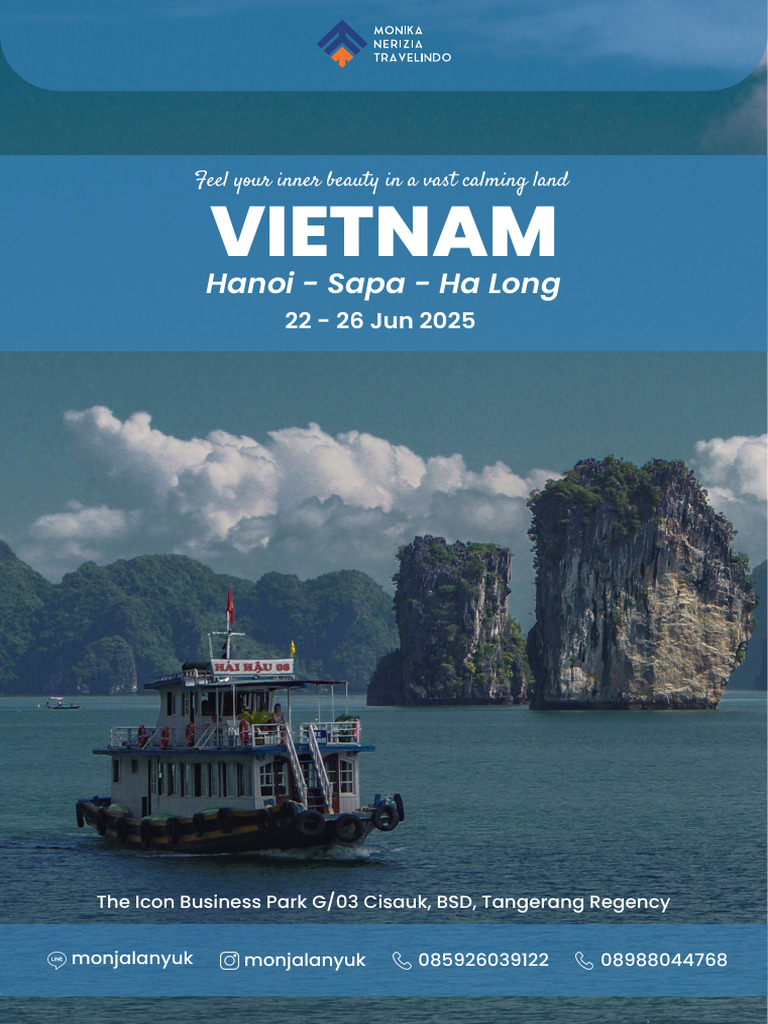 Katalog Itinerary Vietnam Hanoi Sapa Halong 22 - 26 Jun 2025 1 | PDF