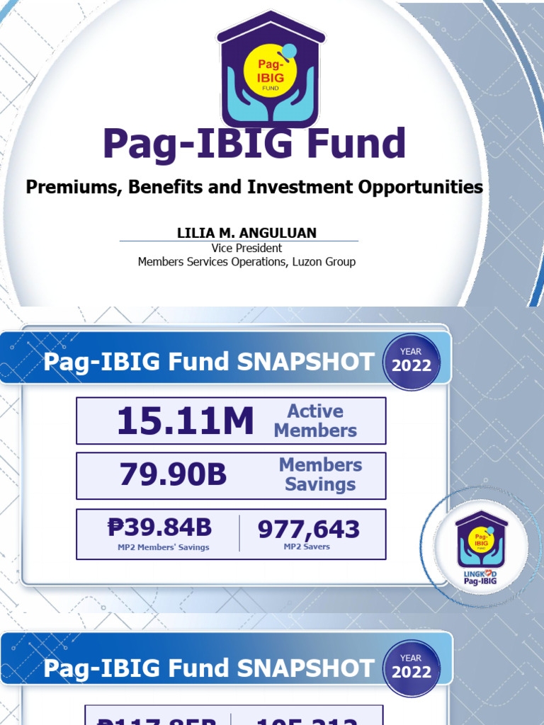 Pag-IBIG Fund: Premiums & Benefits Overview | PDF | Refinancing | Interest