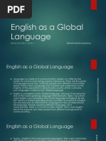 English, A Global Language | PDF | English Language | Semiotics