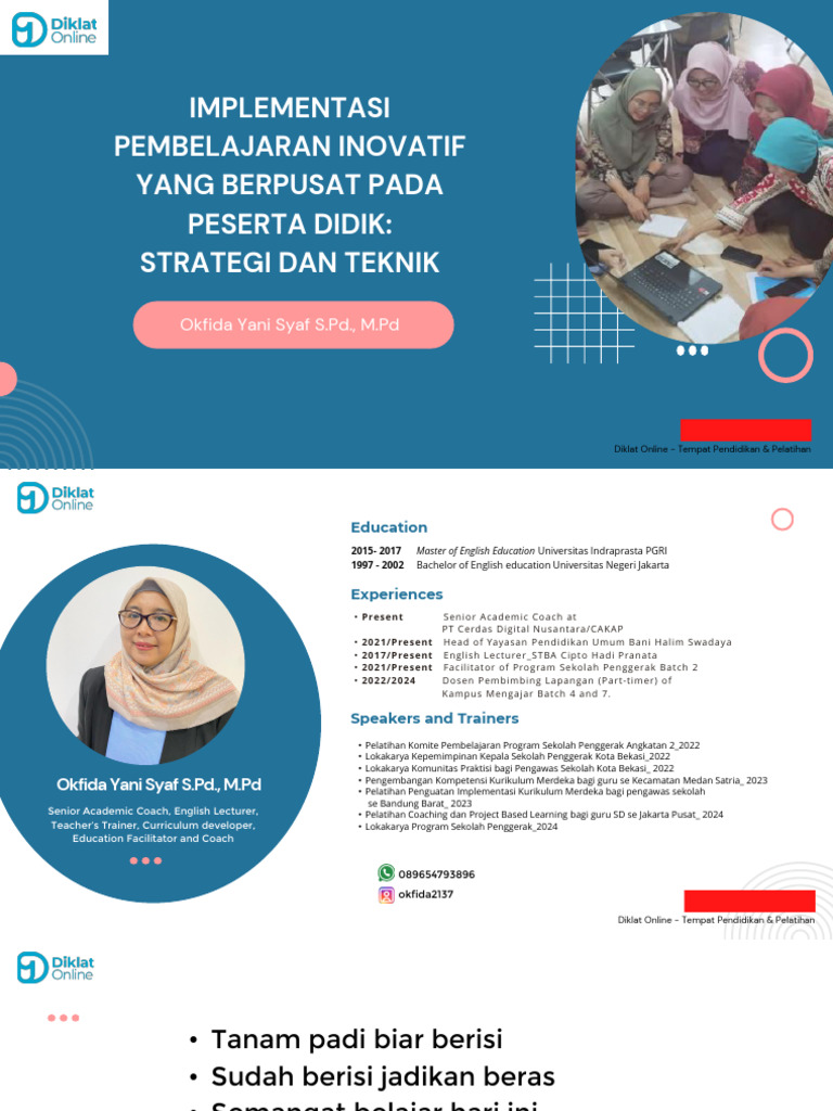 MATERI DAY 2 Okfida Yani Syaf S.PD.,M.PD | PDF