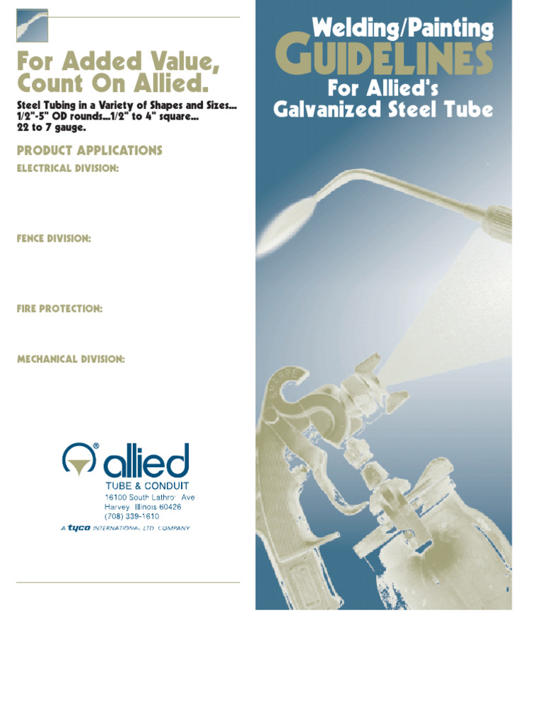 Welding Guidelines for Galvanized Steel | PDF | Welding | Construction