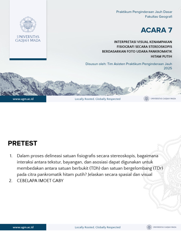 Interpretasi Fisiografi Pankromatik | PDF